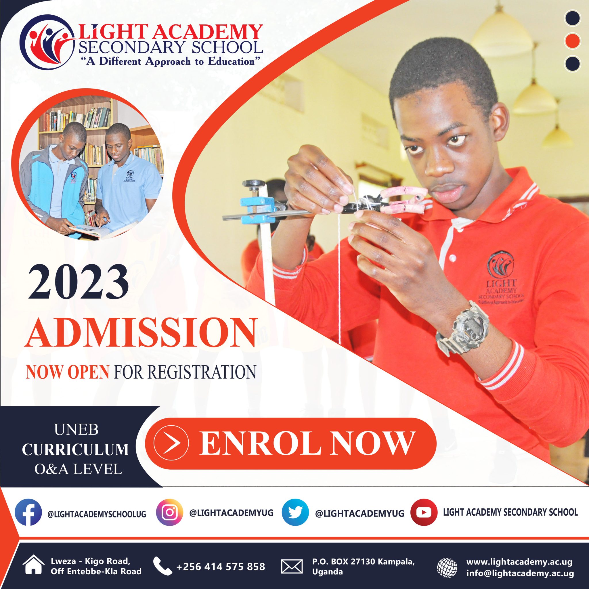 Contact us – Light Academy Secondary School